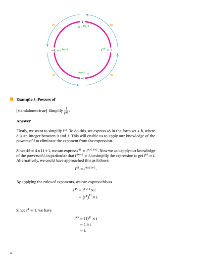 Lesson: Pure Imaginary Numbers | Nagwa