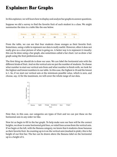 Lesson: Bar Graphs | Nagwa