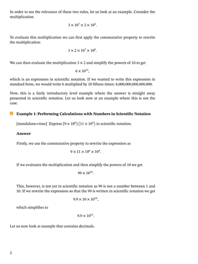 Lesson: Number Operations in Scientific Notation | Nagwa