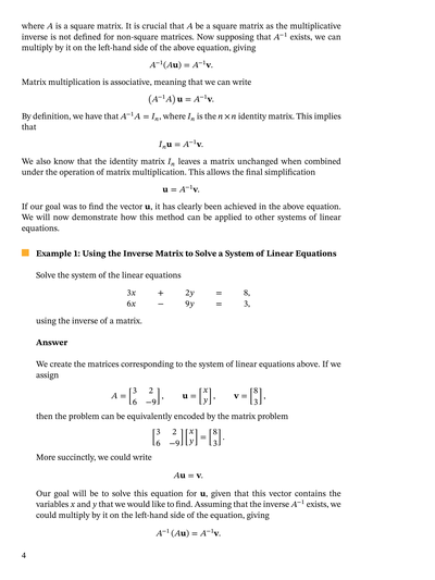Lesson: Solving a System of Three Equations Using a Matrix Inverse | Nagwa