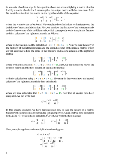 Lesson: Power of a Matrix | Nagwa