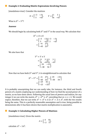 Lesson: Power of a Matrix | Nagwa