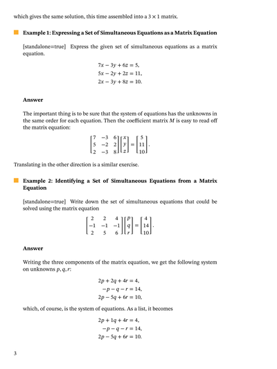 Lesson: Solving a System of Two Equations Using a Matrix Inverse | Nagwa