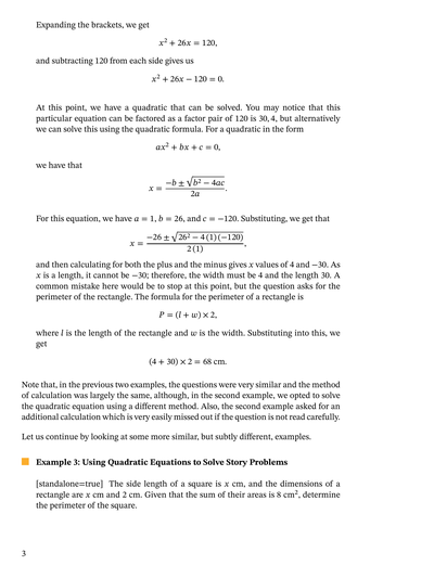 Lesson: Applications of Quadratic Equations | Nagwa