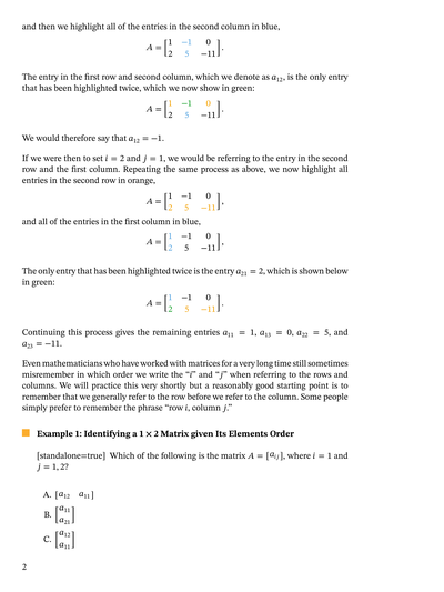 Lesson: Introduction to Matrices | Nagwa