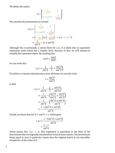 Lesson: Three-by-Three Determinants | Nagwa