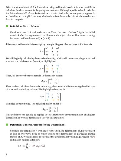 Lesson: Three-by-Three Determinants | Nagwa