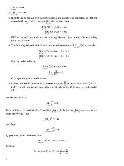 Lesson: Limits at Infinity and Unbounded Limits | Nagwa