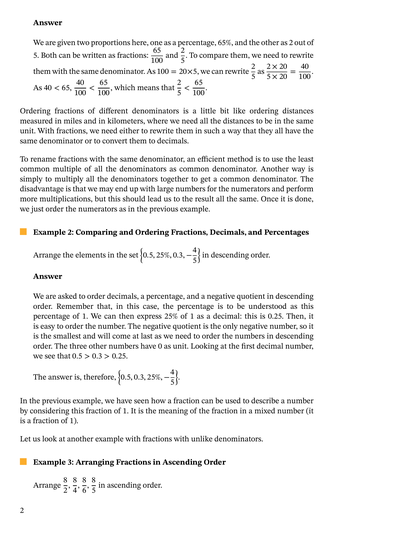 Lesson: Comparing and Ordering Rational Numbers | Nagwa