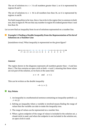 Lesson: Inequalities on a Number Line | Nagwa