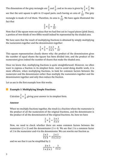 Lesson: Multiplying Fractions | Nagwa
