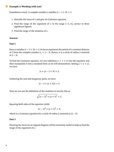 Lesson Loci In The Complex Plane Using The Modulus Nagwa