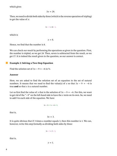 Lesson: Two-Step Equations | Nagwa