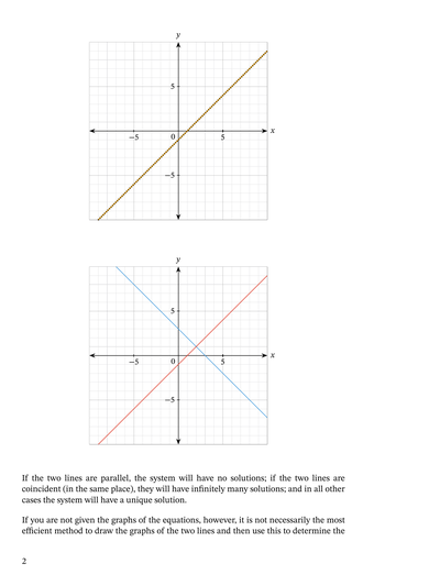 Lesson: Consistency and Dependency of Linear Systems | Nagwa