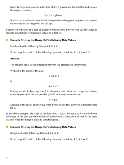 Lesson: The Range of a Data Set | Nagwa