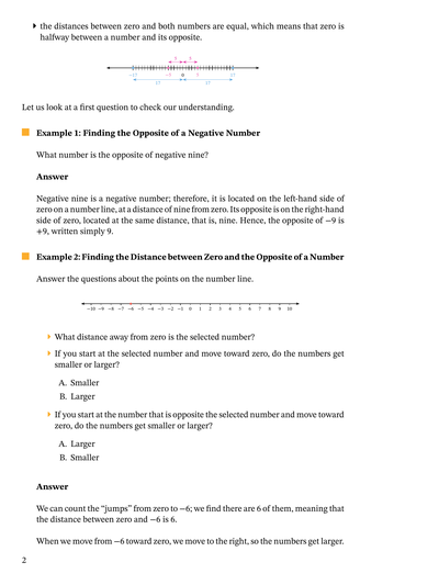 Lesson: Integers on a Number Line | Nagwa
