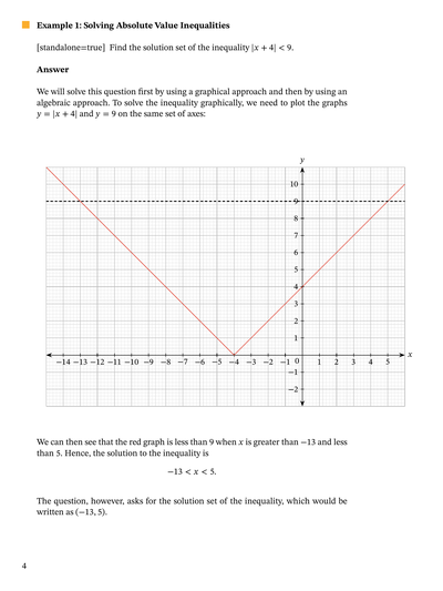 Lesson: One-Variable Absolute Value Inequalities | Nagwa