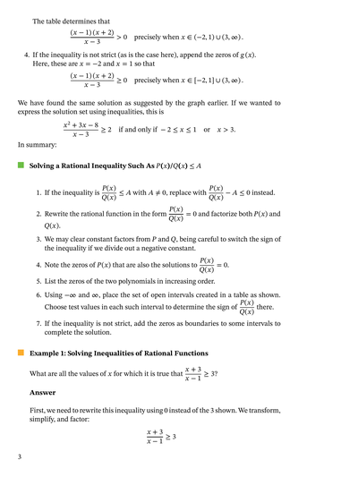 Lesson: Rational Inequalities | Nagwa