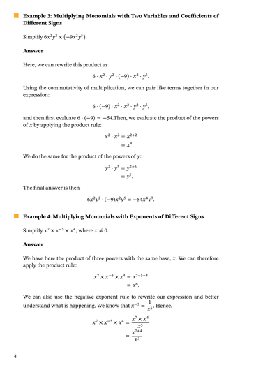 Lesson: Multiplying Monomials | Nagwa