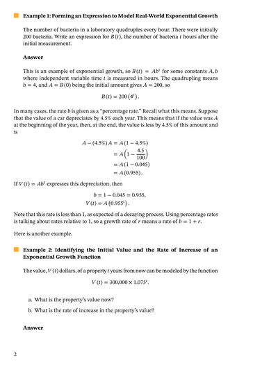 Lesson: Applications of Exponential Functions | Nagwa