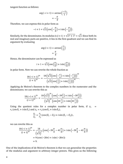 Lesson: De Moivre’s Theorem | Nagwa