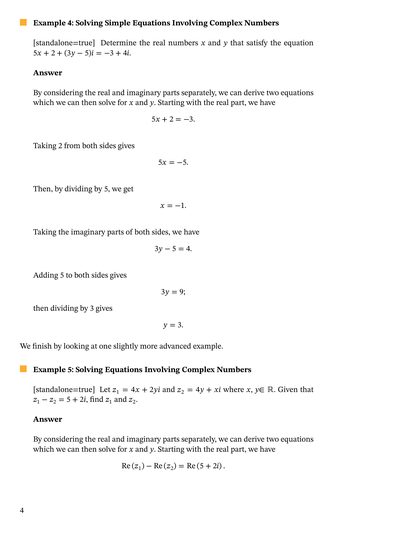 Lesson: Equating, Adding, and Subtracting Complex Numbers | Nagwa