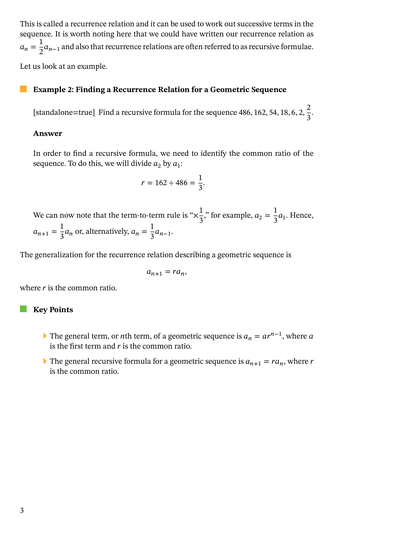 Lesson: Finding the nth Term of a Geometric Sequence | Nagwa