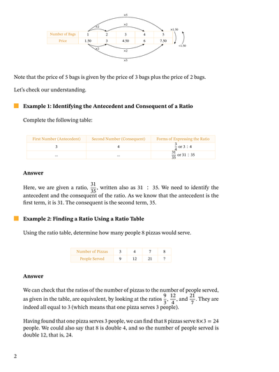 Lesson: Ratio Tables | Nagwa