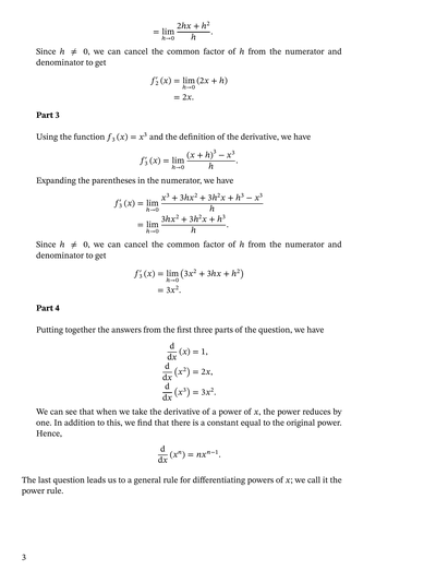 Lesson: Power Rule of Derivatives | Nagwa