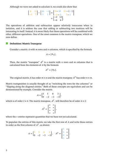 Lesson: Matrix Operations | Nagwa