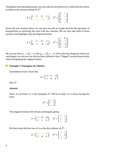 Lesson: Matrix Operations | Nagwa