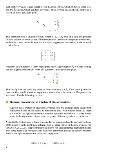 Lesson: Solution Cases of System of Linear Equations | Nagwa