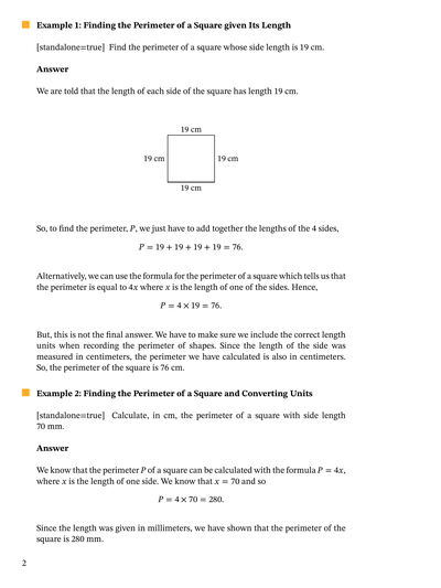 Lesson: Perimeter of Rectangles and Squares | Nagwa
