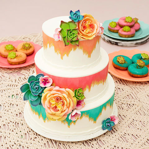 Fluorescent Florals Cake Design | DecoPac