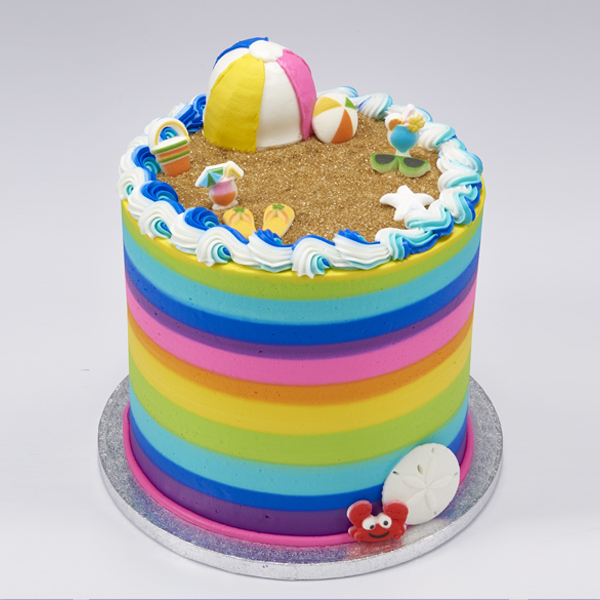 Rainbow Beach Bash Cake Design | DecoPac
