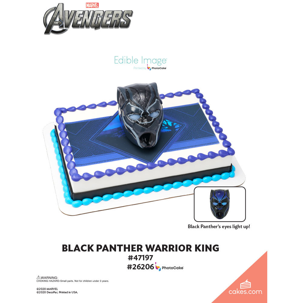 MARVEL Avengers Black Panther Warrior King The Magic of Cakes® Page ...