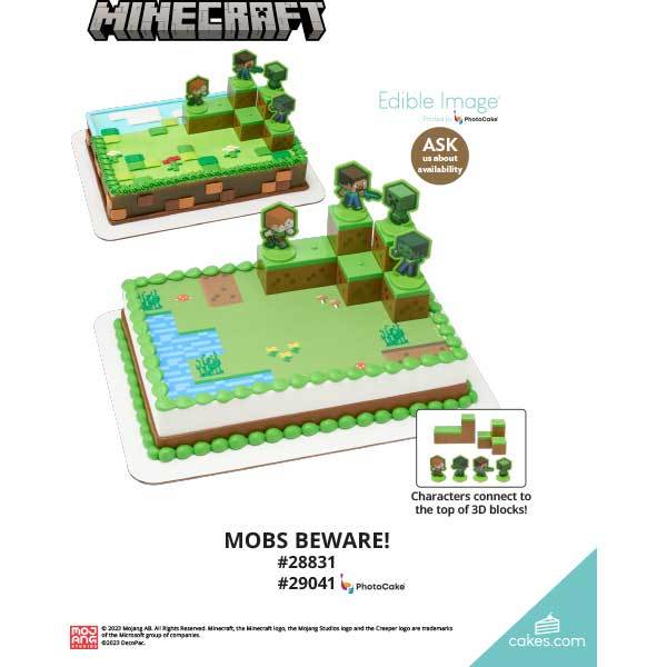 Minecraft Mobs Beware The Magic of Cakes® Page | DecoPac