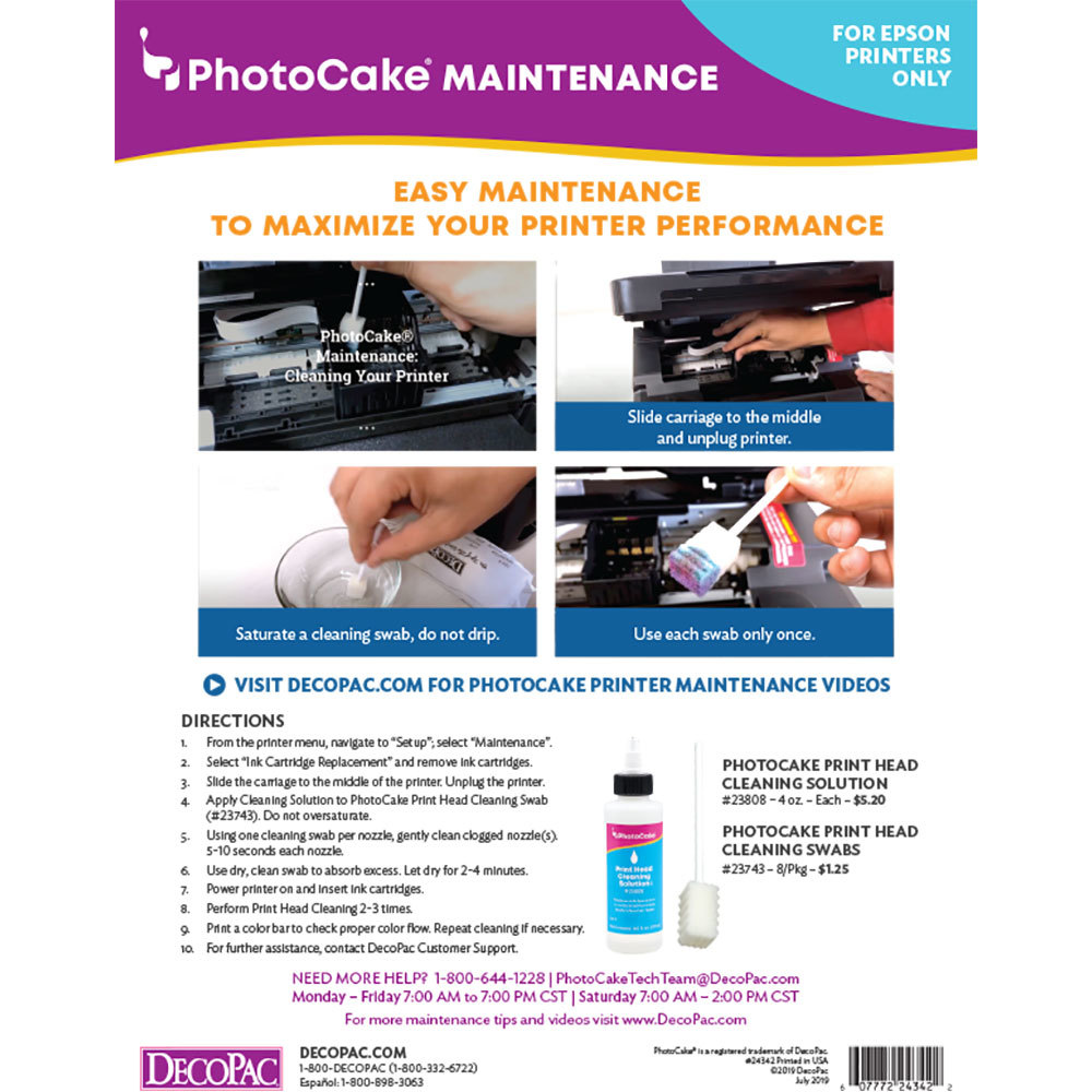 PhotoCake® Maintenance Cleaning Solution | DecoPac