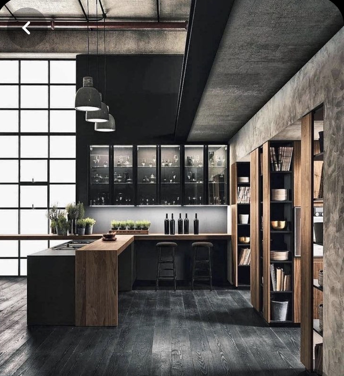 Bright High Ceiling Industrial Home Design | Decorilla