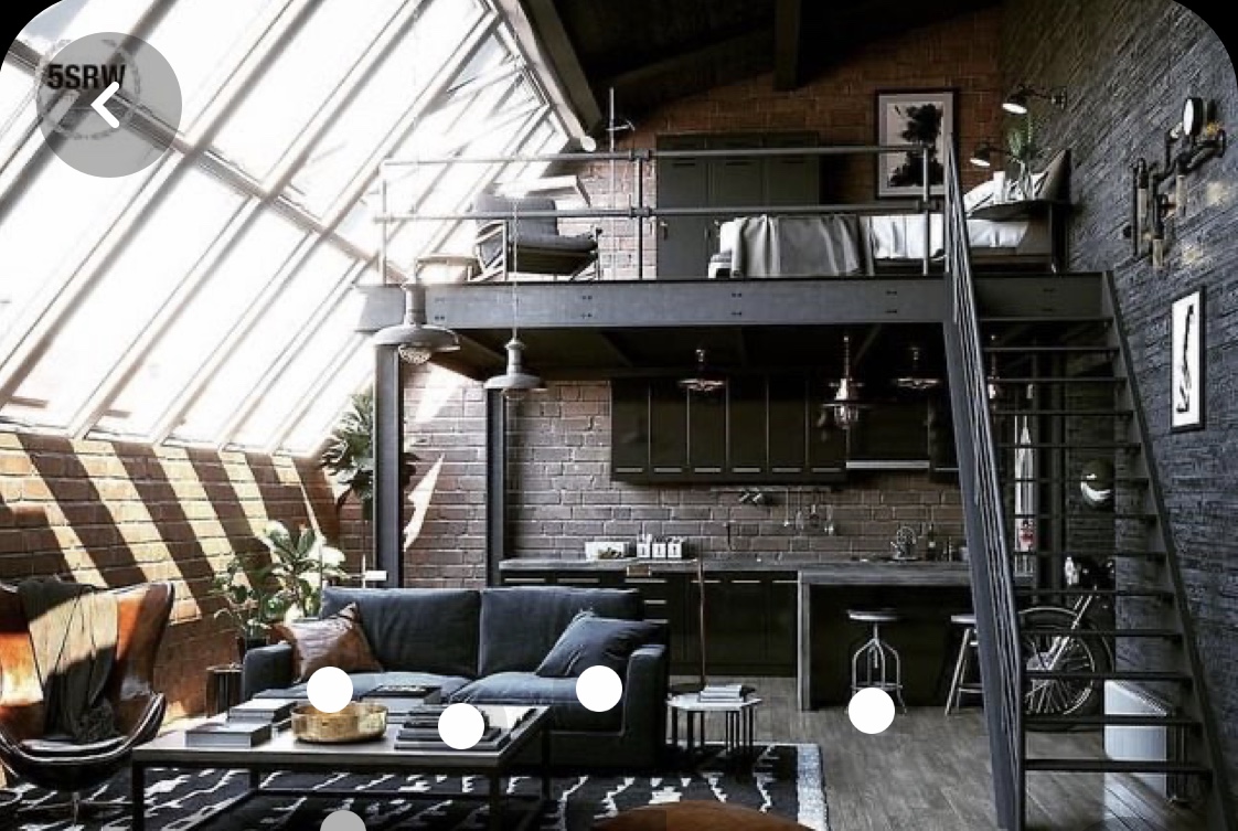 Bright High Ceiling Industrial Home Design | Decorilla