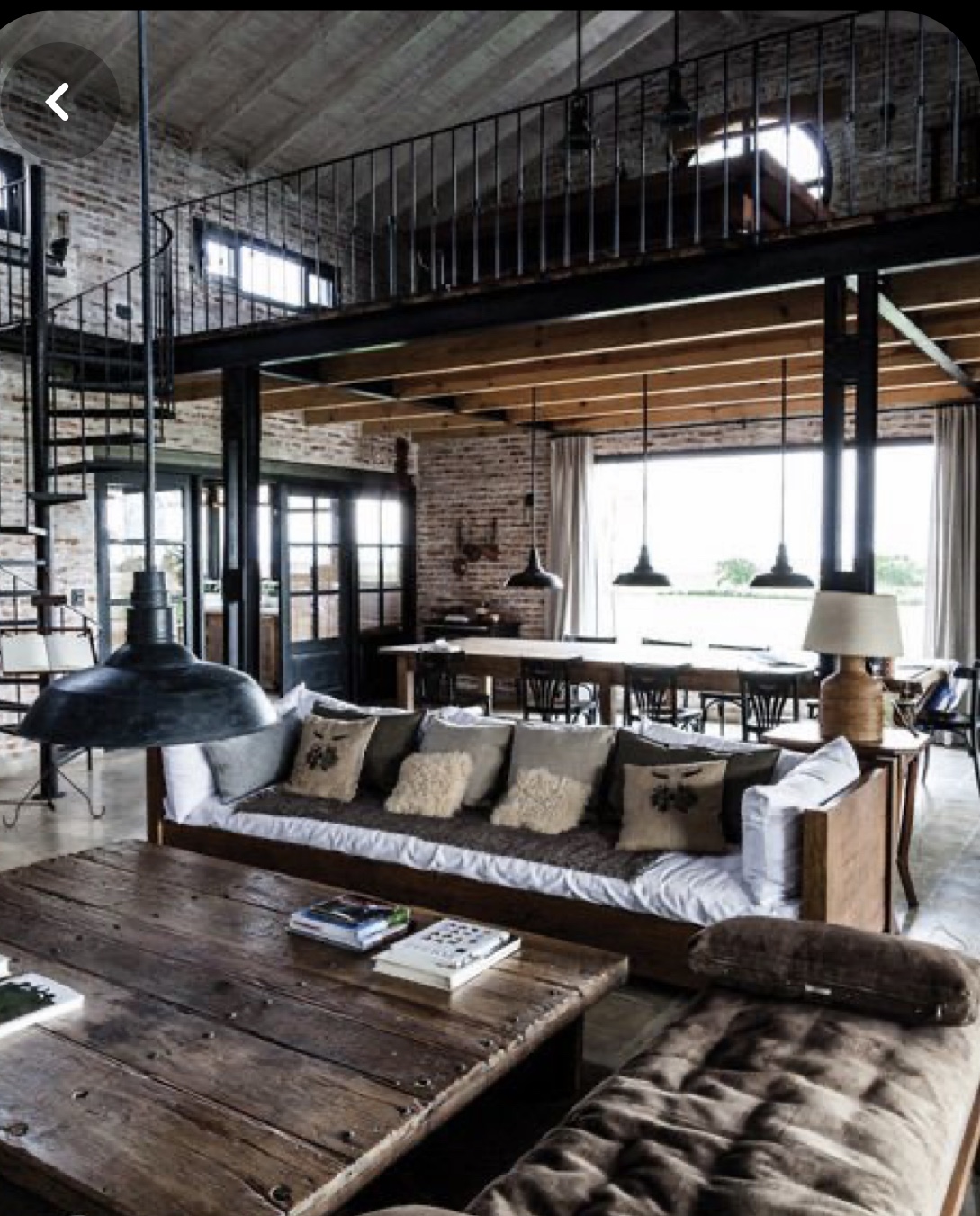Bright High Ceiling Industrial Home Design | Decorilla