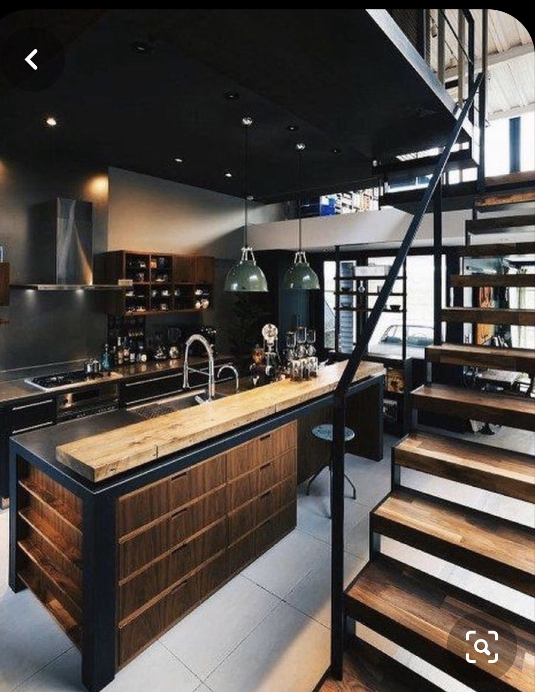 Bright High Ceiling Industrial Home Design | Decorilla