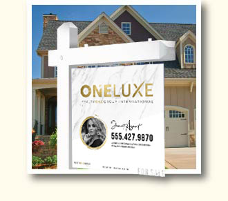 Realty One Luxe Signs - Open House Signs - Name Riders - Feather Flags ...