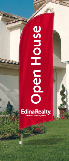 Edina Realty Office Signs - Open House Signs - Name Riders - Feather ...