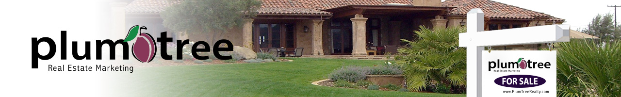 Plum Tree Realty Signs - Open House Signs - Name Riders - Feather Flags ...