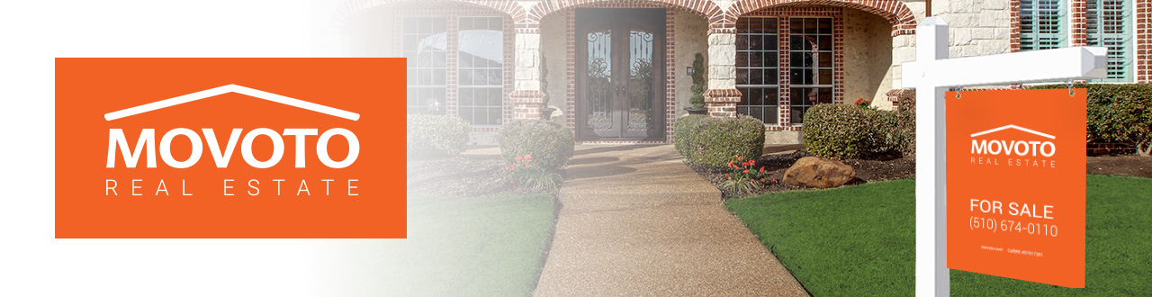 Movoto Real Estate Signs - Open House Signs - Name Riders - Feather ...