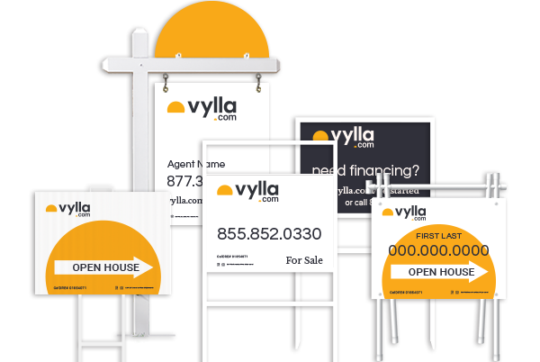 Vylla Signs - Open House Signs - Name Riders - Feather Flags | Dee Sign®