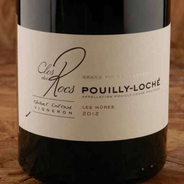 Domaine Clos des Rocs "Les Mûres" Pouilly-Loche Chardonnay 2012 ...