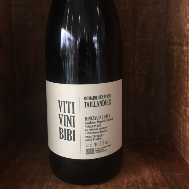 Domaine Benjamin Taillandier Viti Vini Bibi Minervois Grenache Blend ...