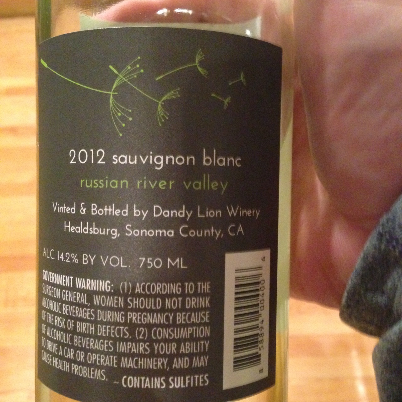 Dandy Lion Winery Sauvignon Blanc